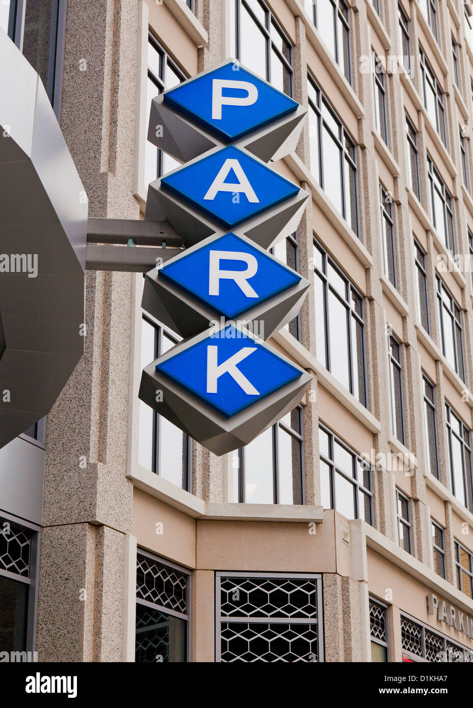Parking garage sign - USA Stock Photo - Alamy
