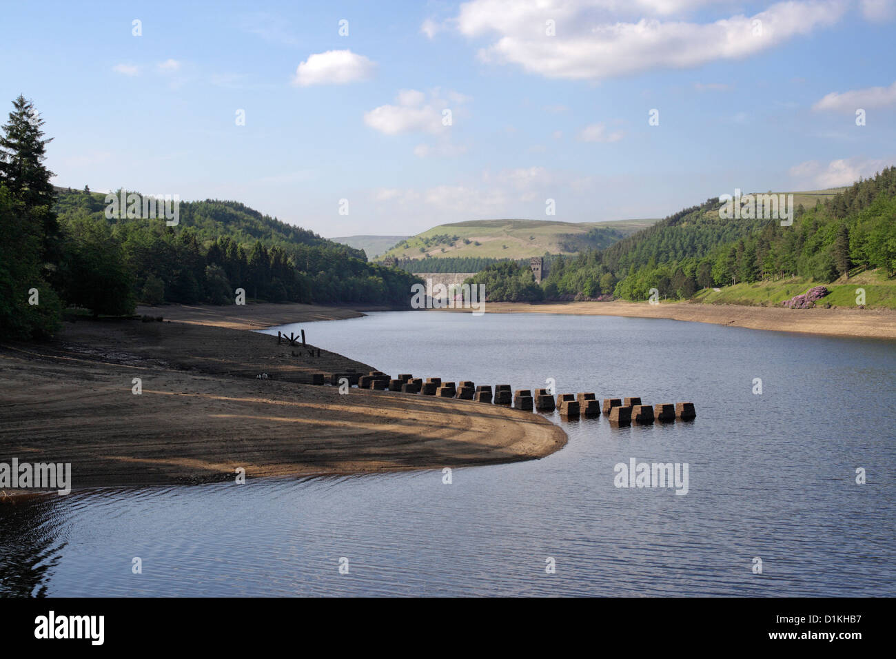 Derwent Reservoir in the Peak District National Park, in Derbyshire ...