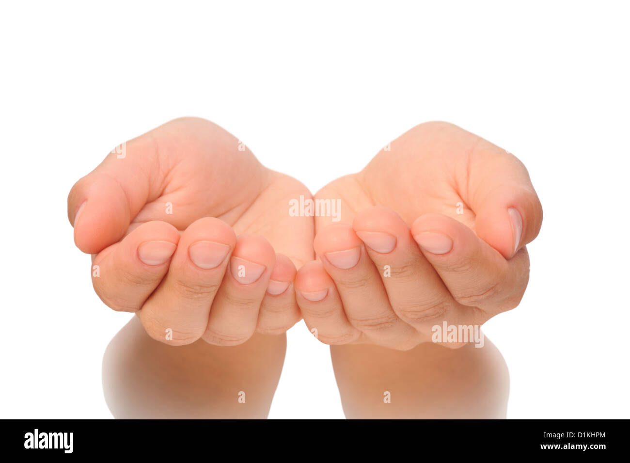 Cupped hands Cut Out Stock Images & Pictures - Alamy