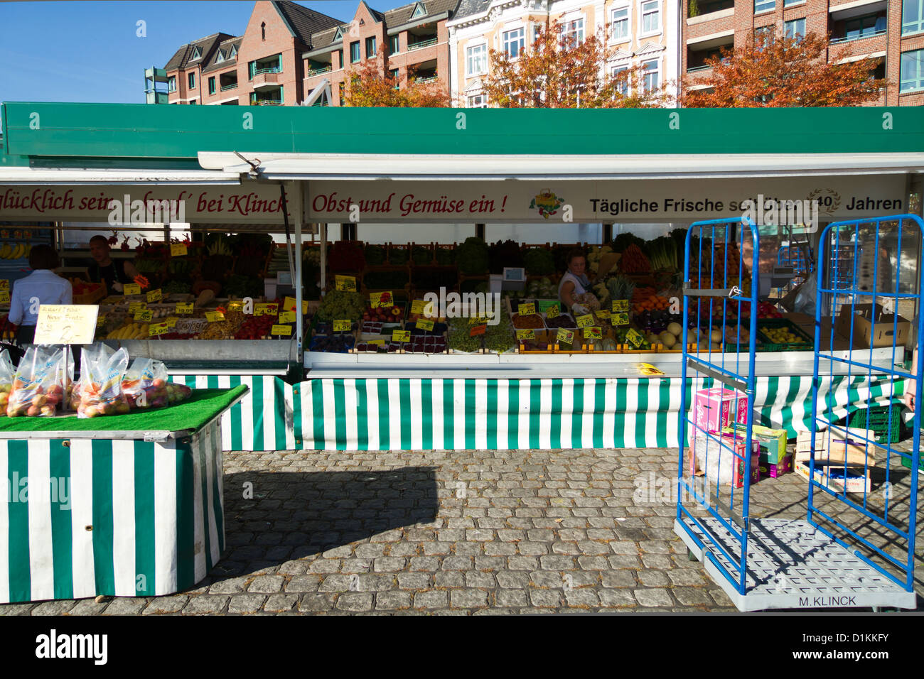 Market Stall in Hamburg Altona, Germany Stock Photo - Alamy