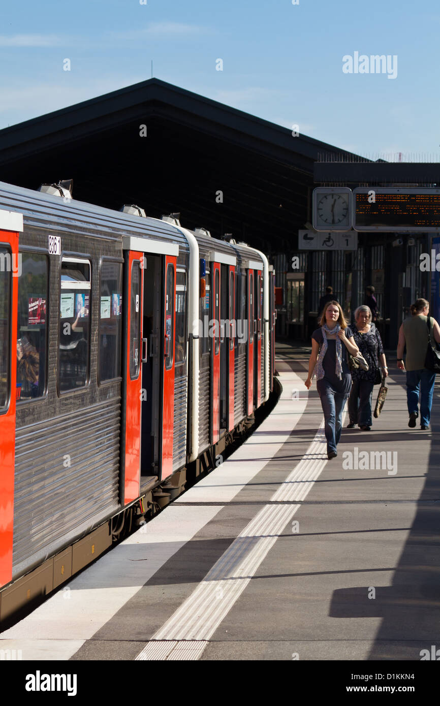 Subway Train in Hamburg, Germany Stock Photo - Alamy