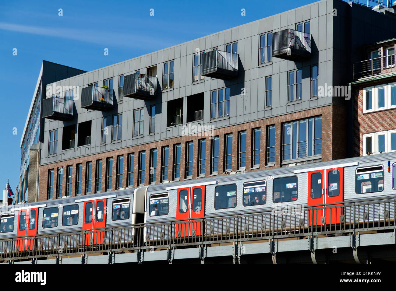 Subway Train in Hamburg, Germany Stock Photo - Alamy