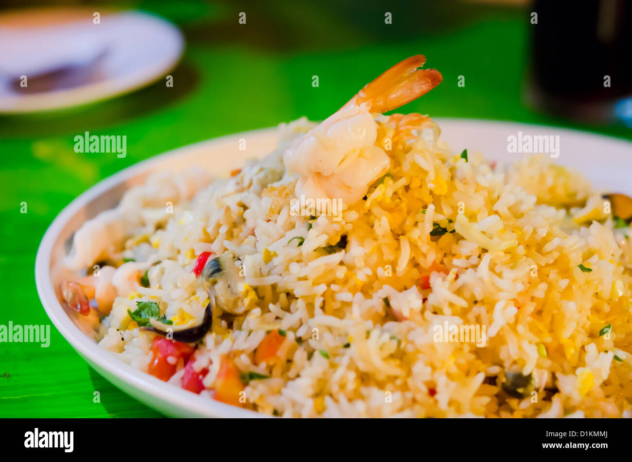 fried rice with seafood and vegetable , asian style cuisine Stock Photo ...