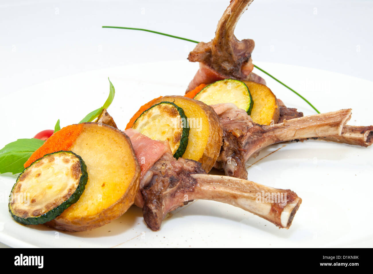 roasted veal ribs Stock Photo - Alamy