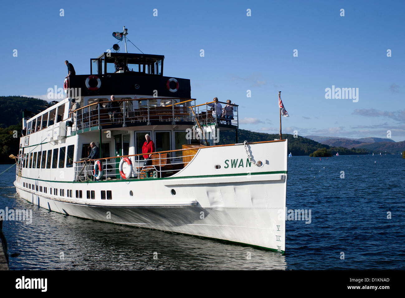 The MV Swan , originally steam , passenger ferry on Lake Windermere ...