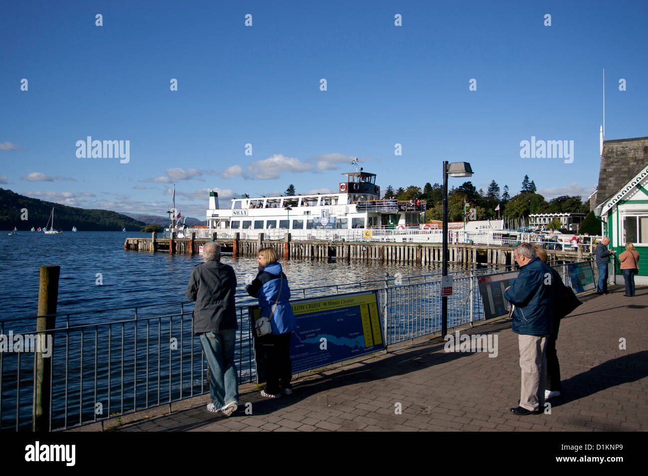 The MV Swan , originally steam , passenger ferry on Lake Windermere ...