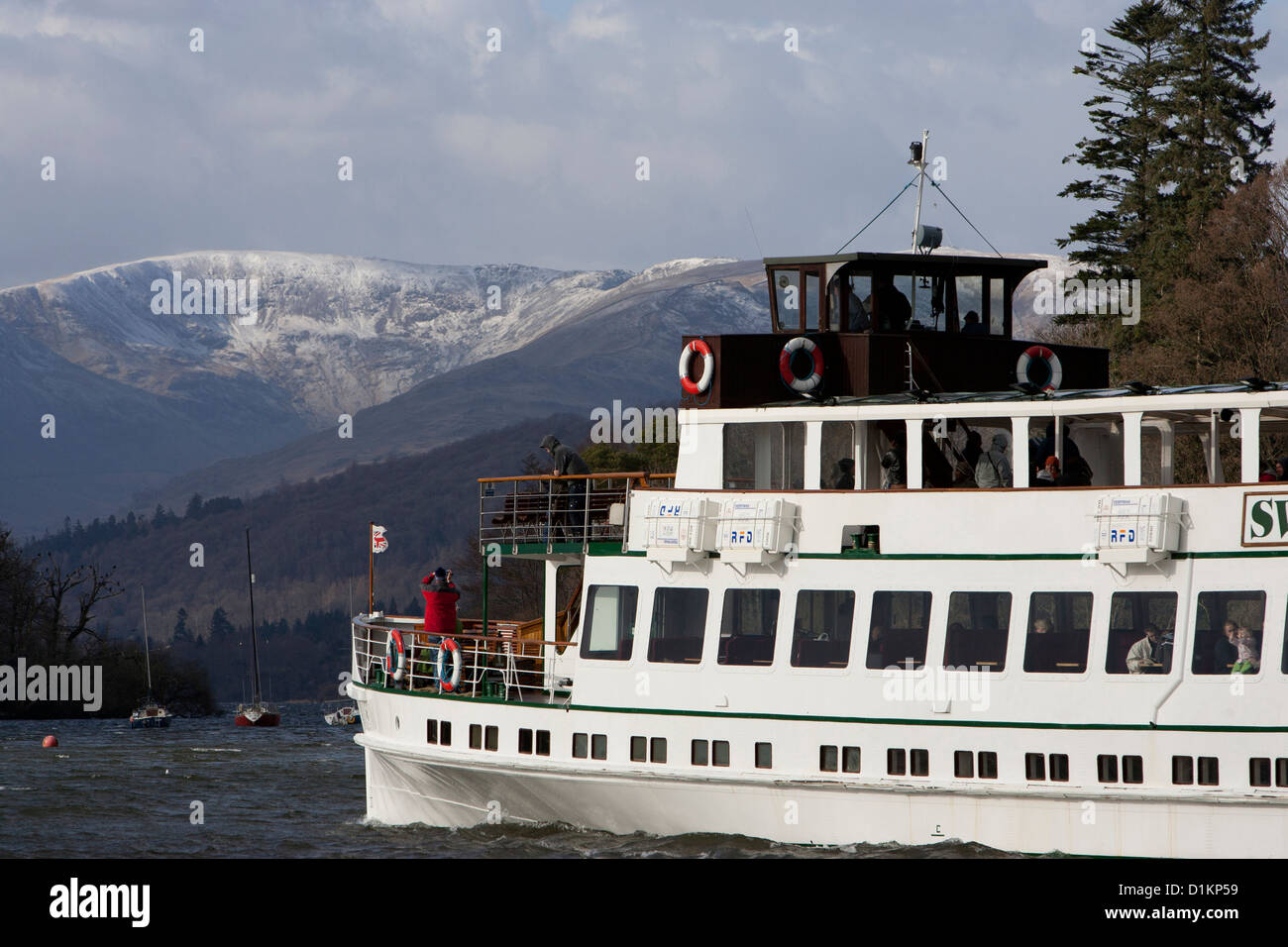 The MV Swan , originally steam , passenger ferry on Lake Windermere ...