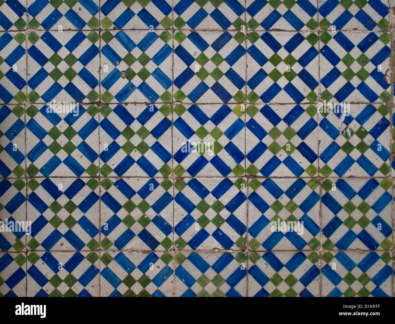 Traditional tiles from a Lisbon building with geometric pattern Stock ...