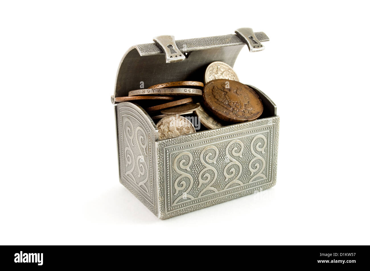 Antique silver storage chest hi-res stock photography and images - Alamy