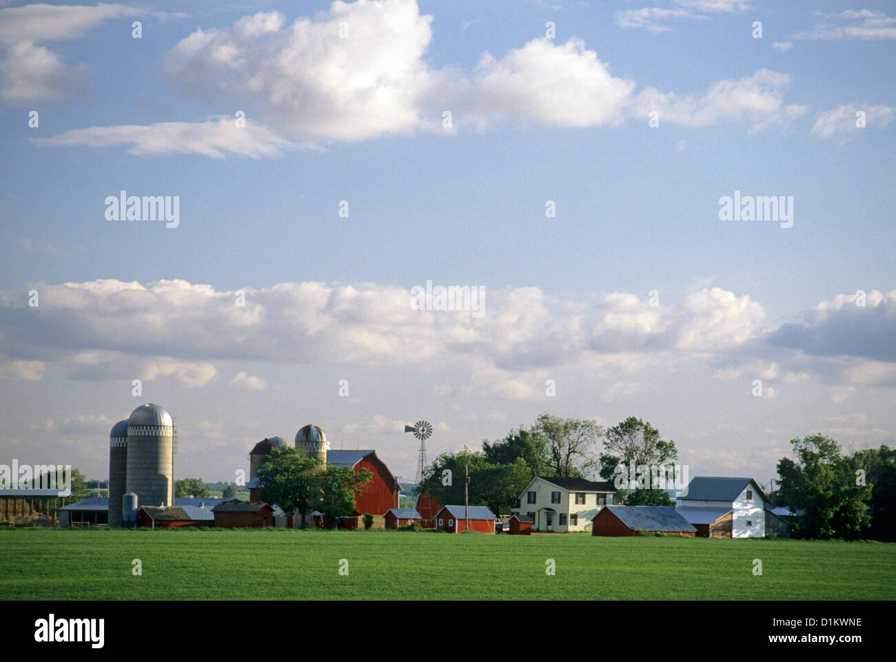 FARMSTEAD IN SOUTHERN MINNESOTA, U.S.A. EARLY SUMMER Stock Photo - Alamy