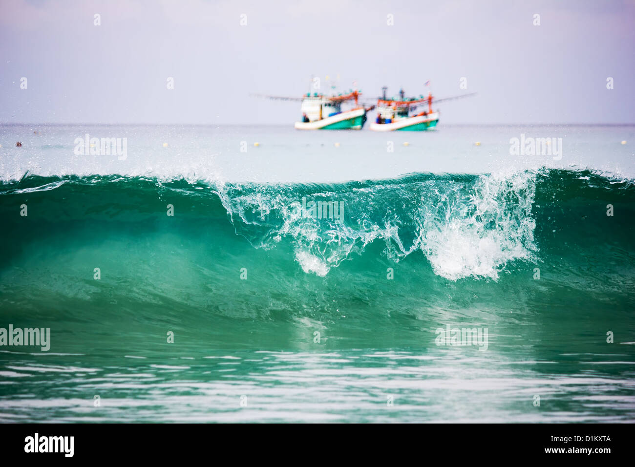 Two boats surf on hi-res stock photography and images - Alamy