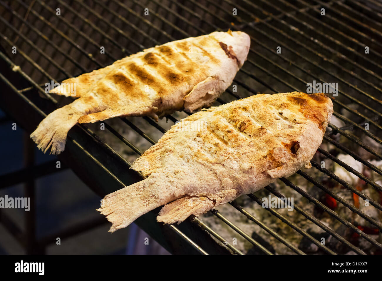 Seafood, grilled fish (asian cuisine Stock Photo - Alamy