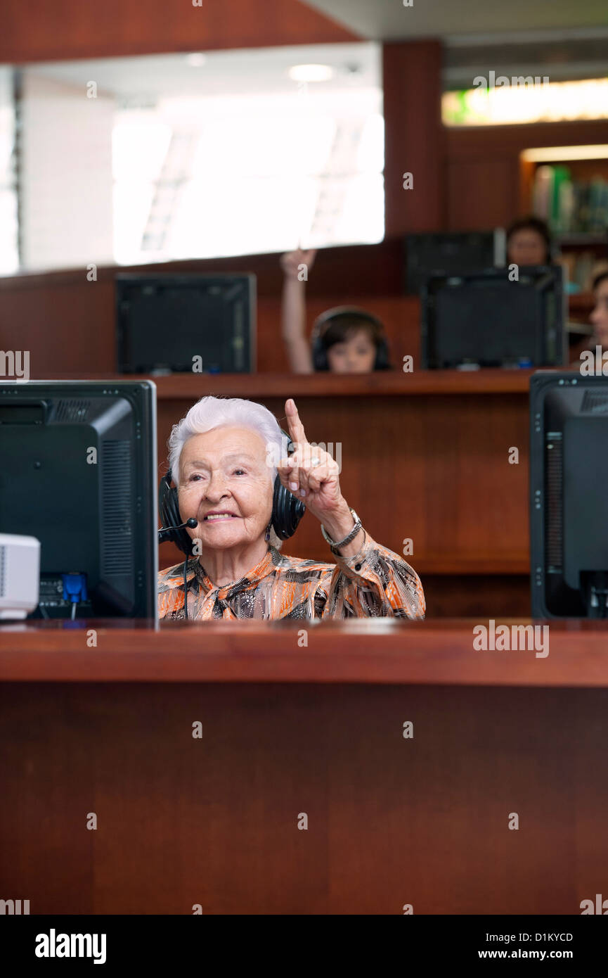 Computer Lab Headphones High Resolution Stock Photography and Images ...
