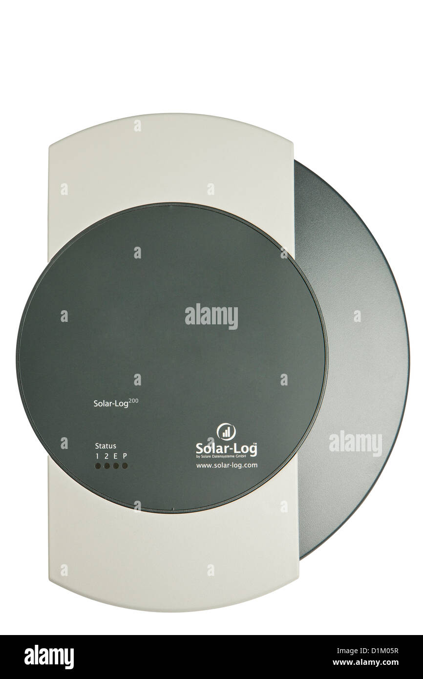 Solar Log for monitoring of photovoltaic plants Stock Photo - Alamy