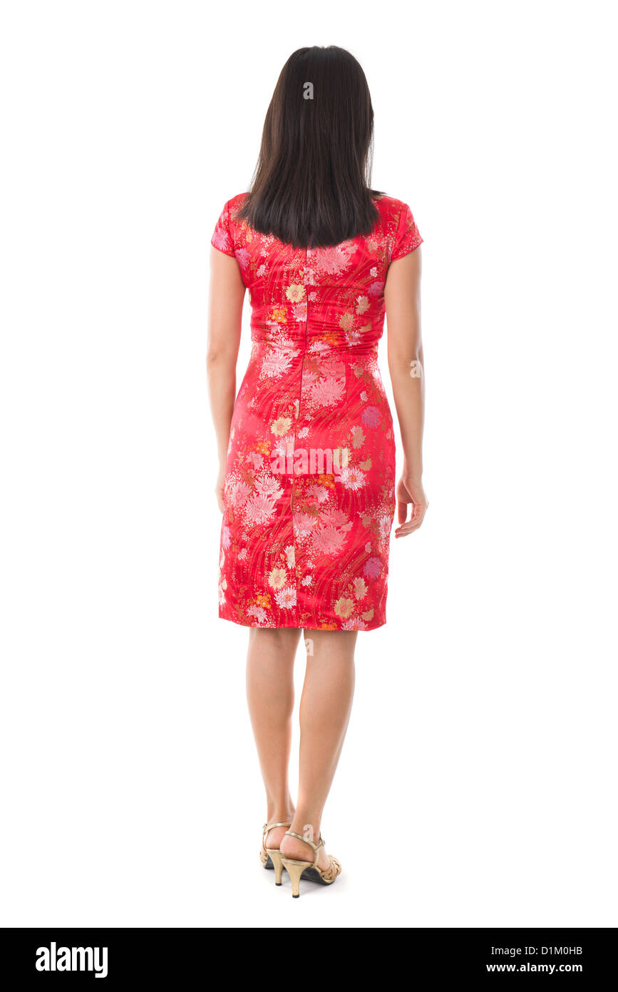 chinese new year girl back view full body Stock Photo - Alamy