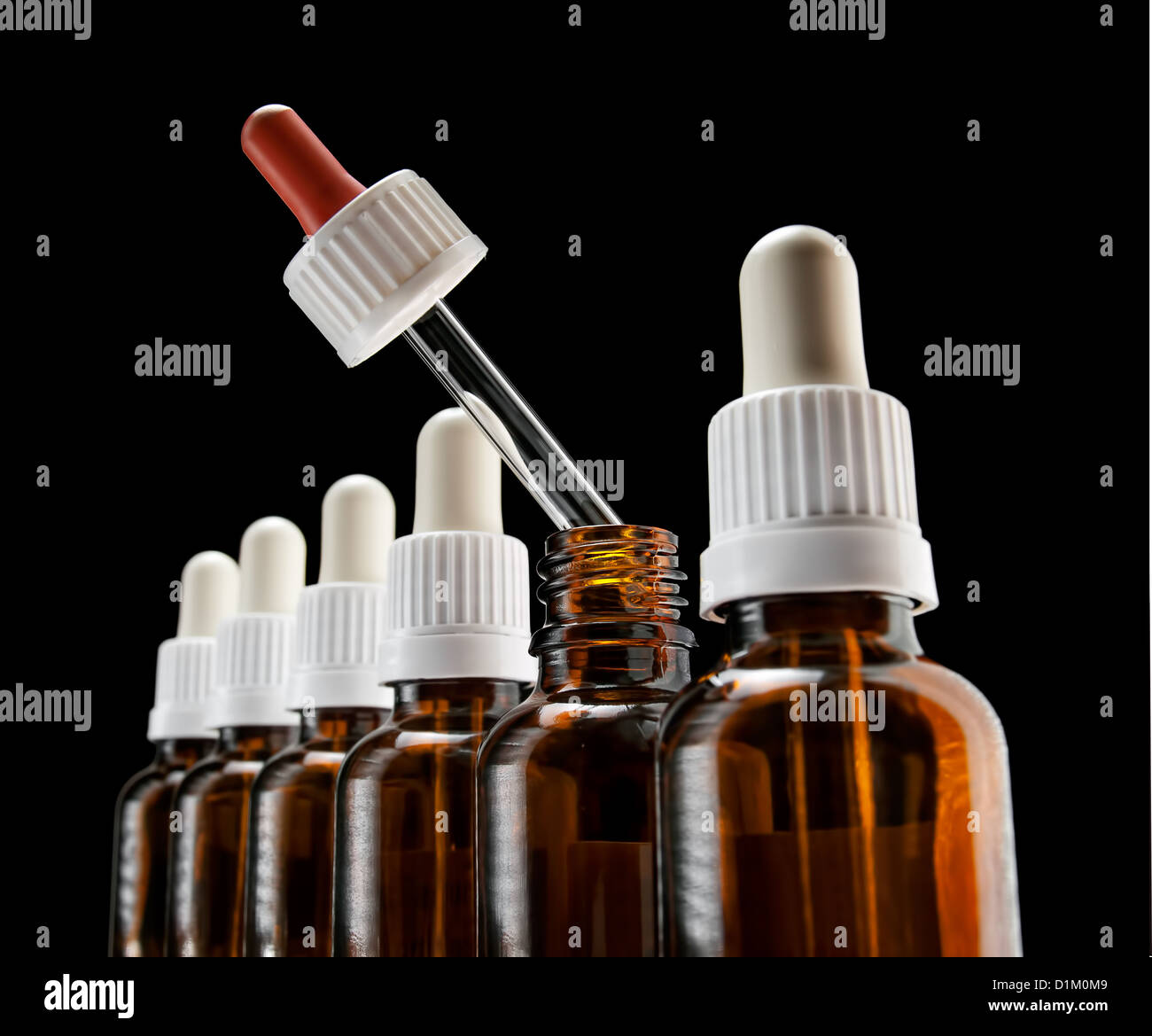 Different color of one of droppers in a row can suggest an alternative ...