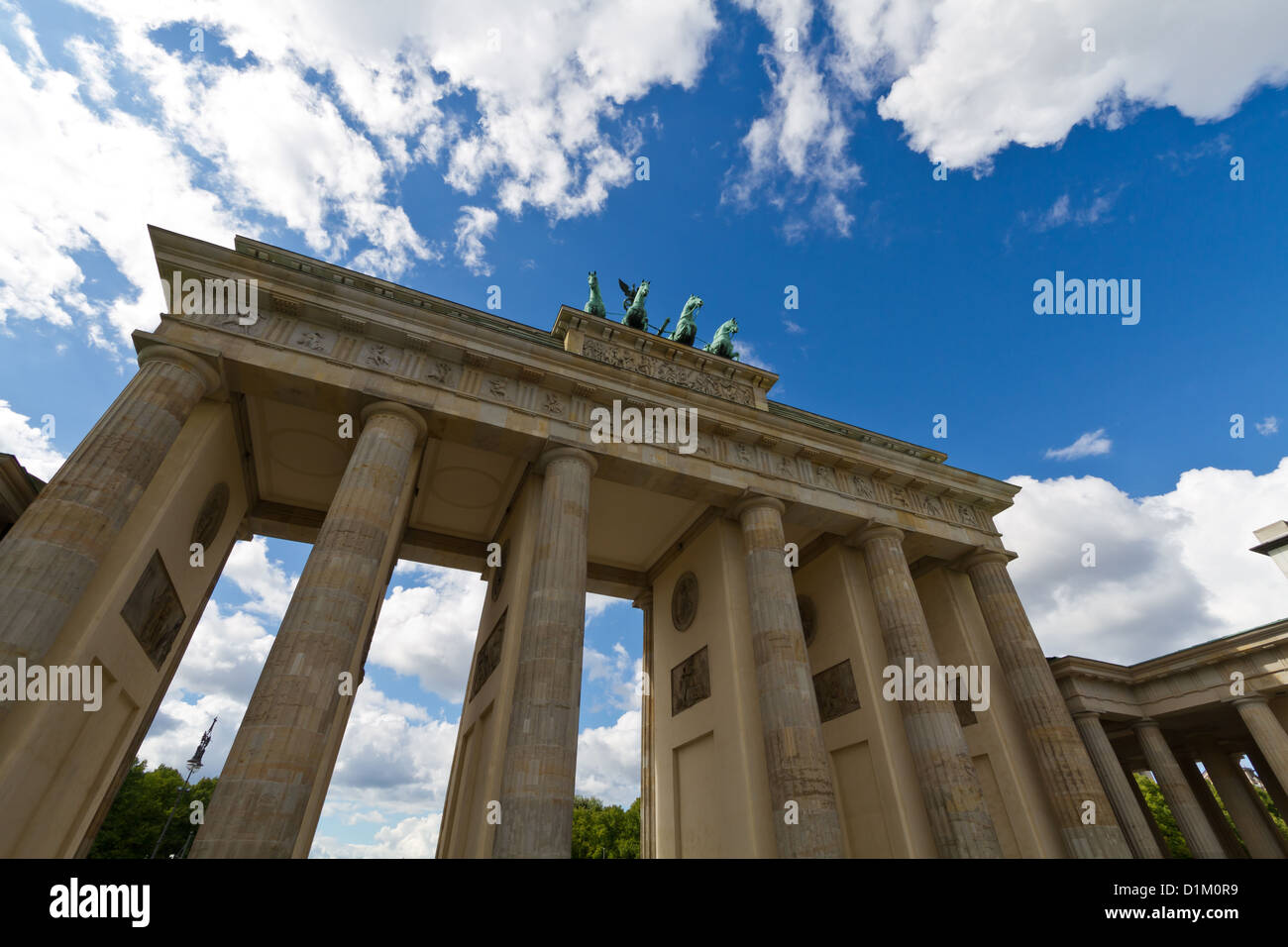 The Brandenburg Gate at the Pariser Platz in Berlin, Germany Stock ...