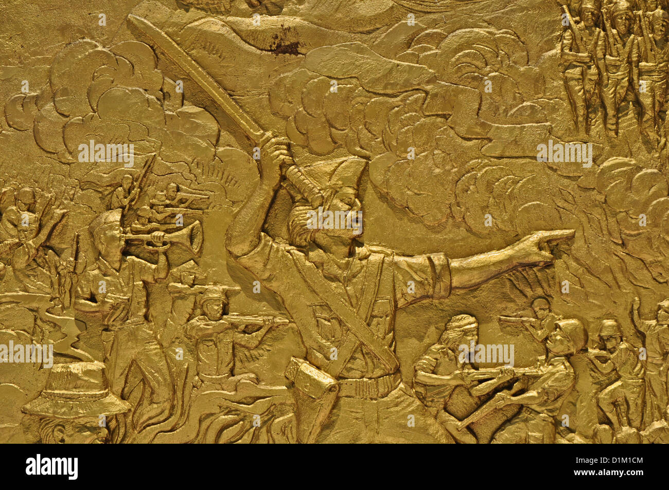 INDONESIA, Java, Probolinggo, Town Square, monument to the revolution ...