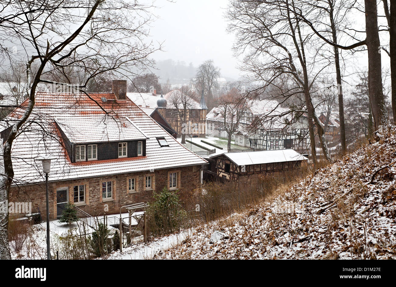 German town winter hi-res stock photography and images - Alamy