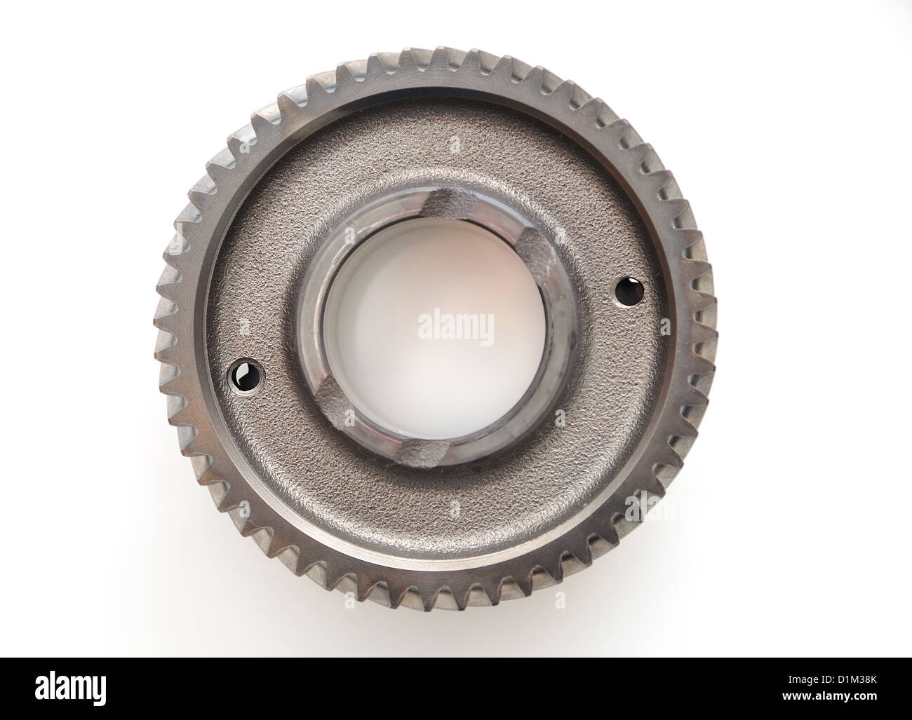 Gearbox parts isolated on white background Stock Photo - Alamy