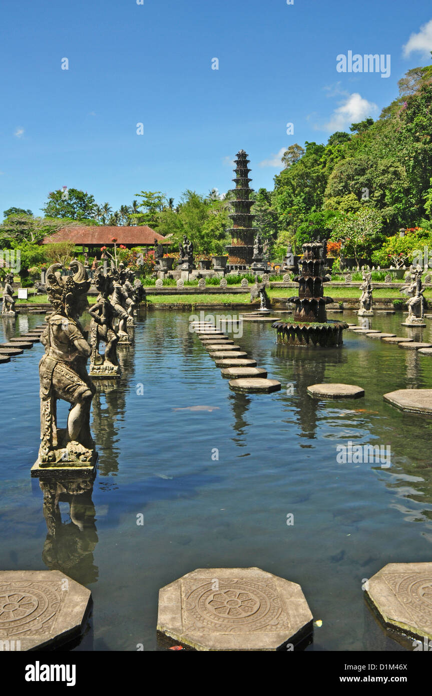 INDONESIA, Bali, Karangasem, ancient Water Palace, Taman Tirta Gangga ...