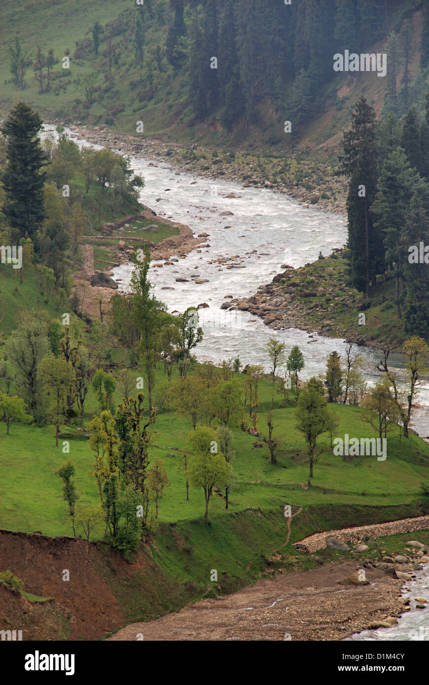 Lidder river on the way to Pahalgam, Jammu & Kashmir, India. 73 ...