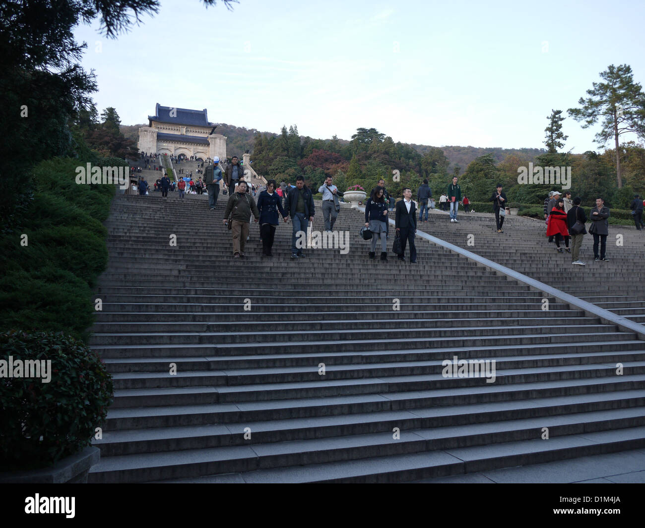 steep steps stairs chinese tourist tour visitors Stock Photo - Alamy