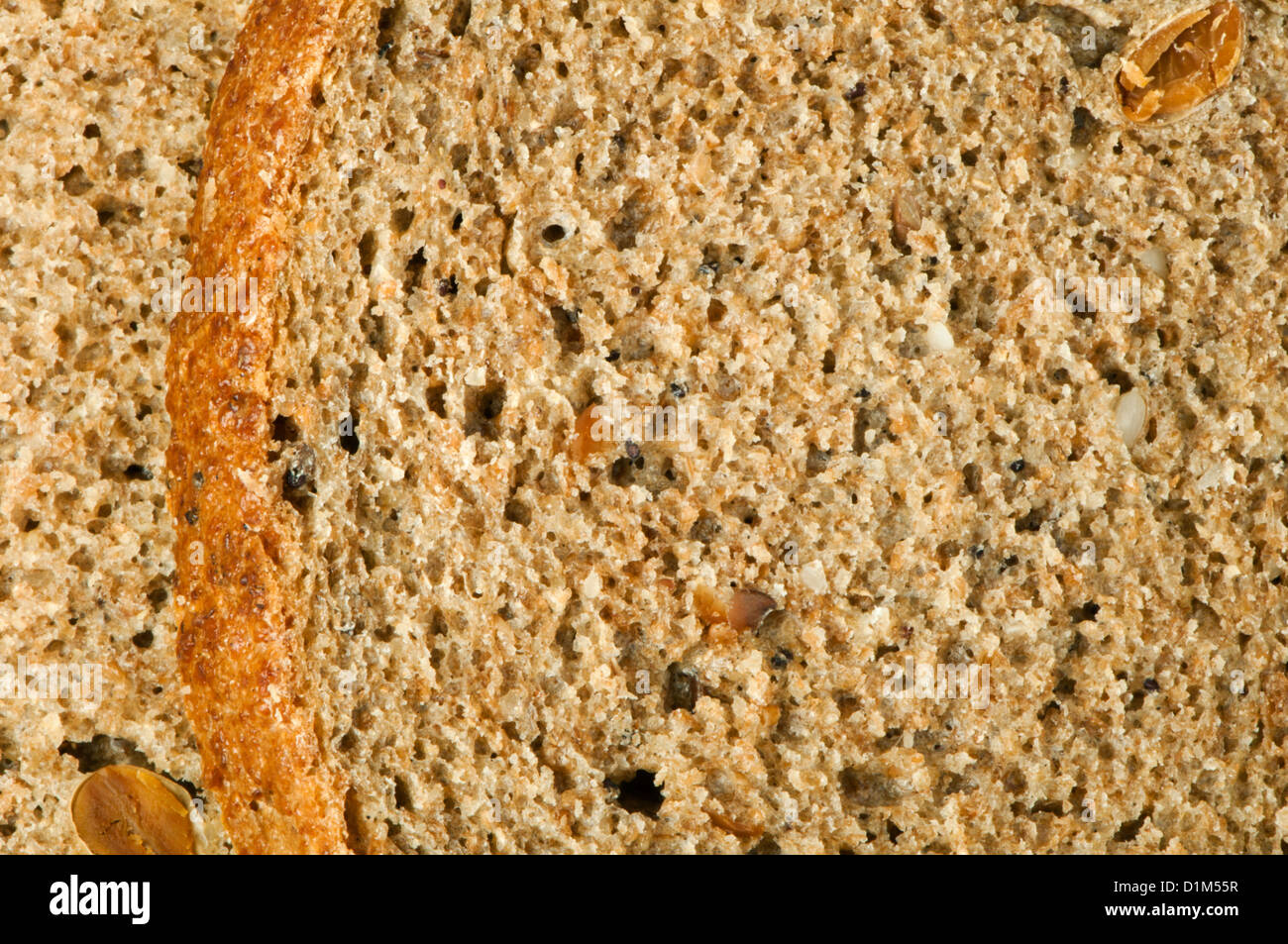Wholegrain sliced bread close up Stock Photo - Alamy