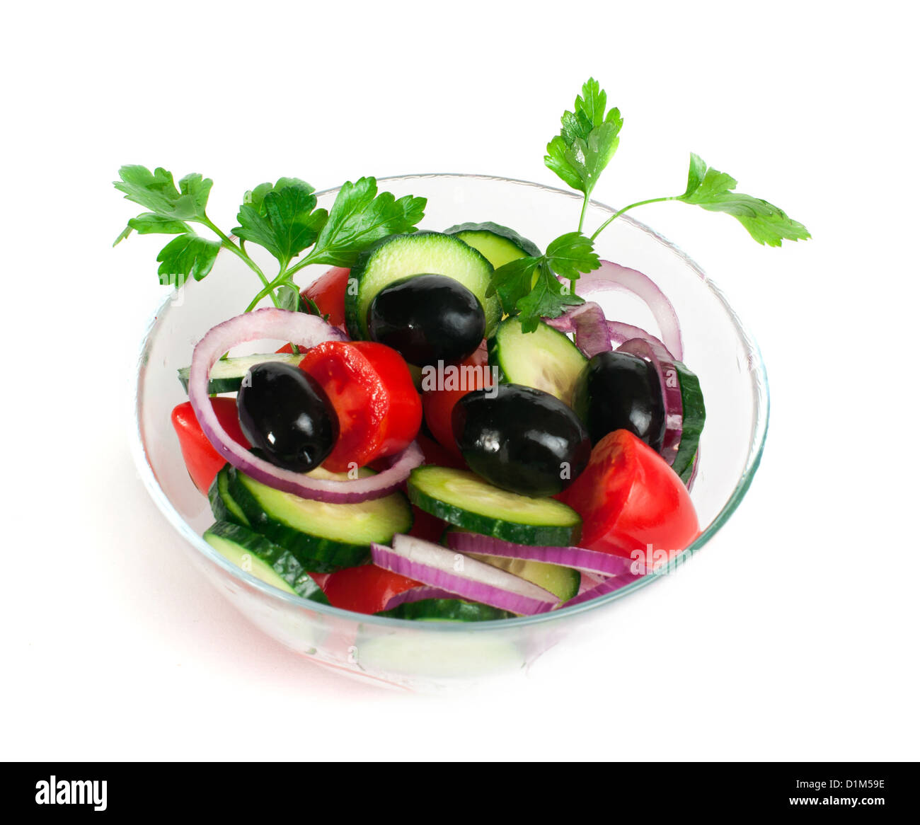 Salad in bowl close up Cut Out Stock Images & Pictures - Alamy