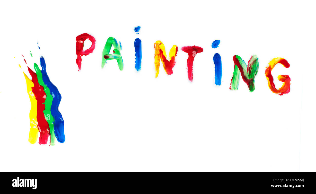 Oil color painting Cut Out Stock Images & Pictures - Alamy