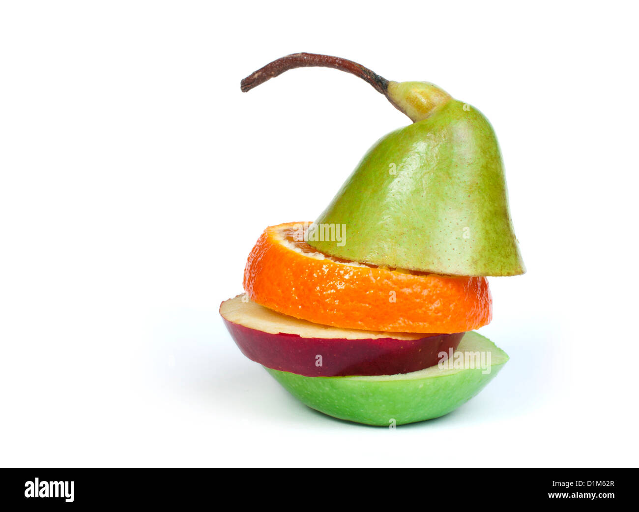 Fresh fruit cocktail in Cut Out Stock Images & Pictures - Alamy