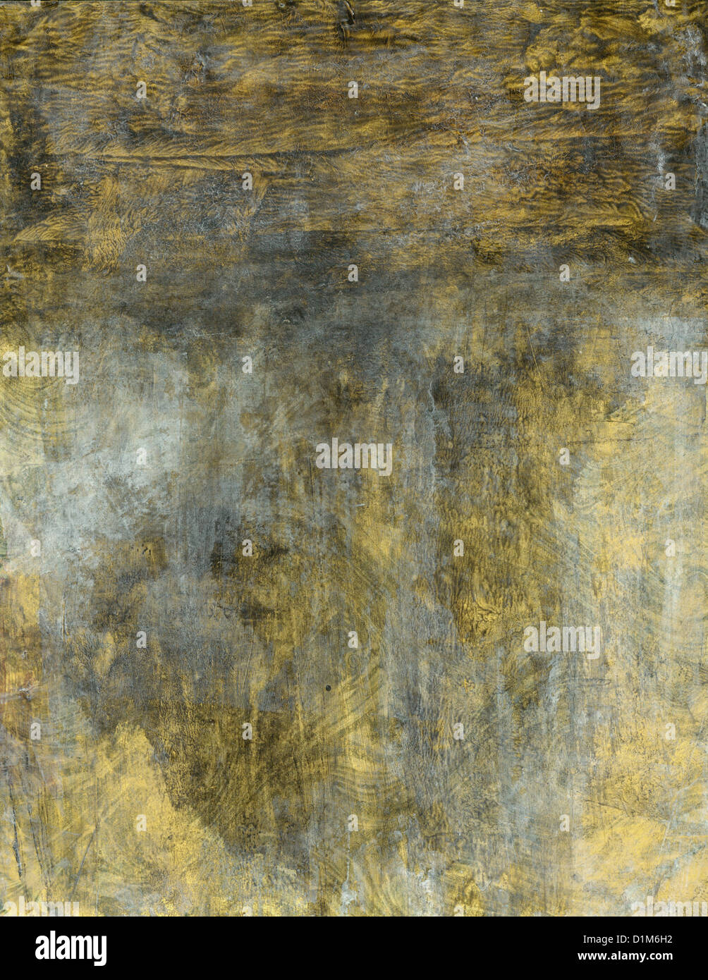 Abstract painting gold swirls covered in oxidation Stock Photo - Alamy