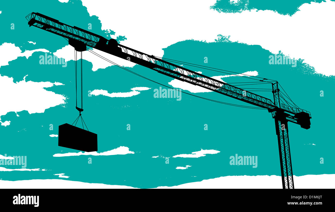 Crane drawing hi-res stock photography and images - Alamy