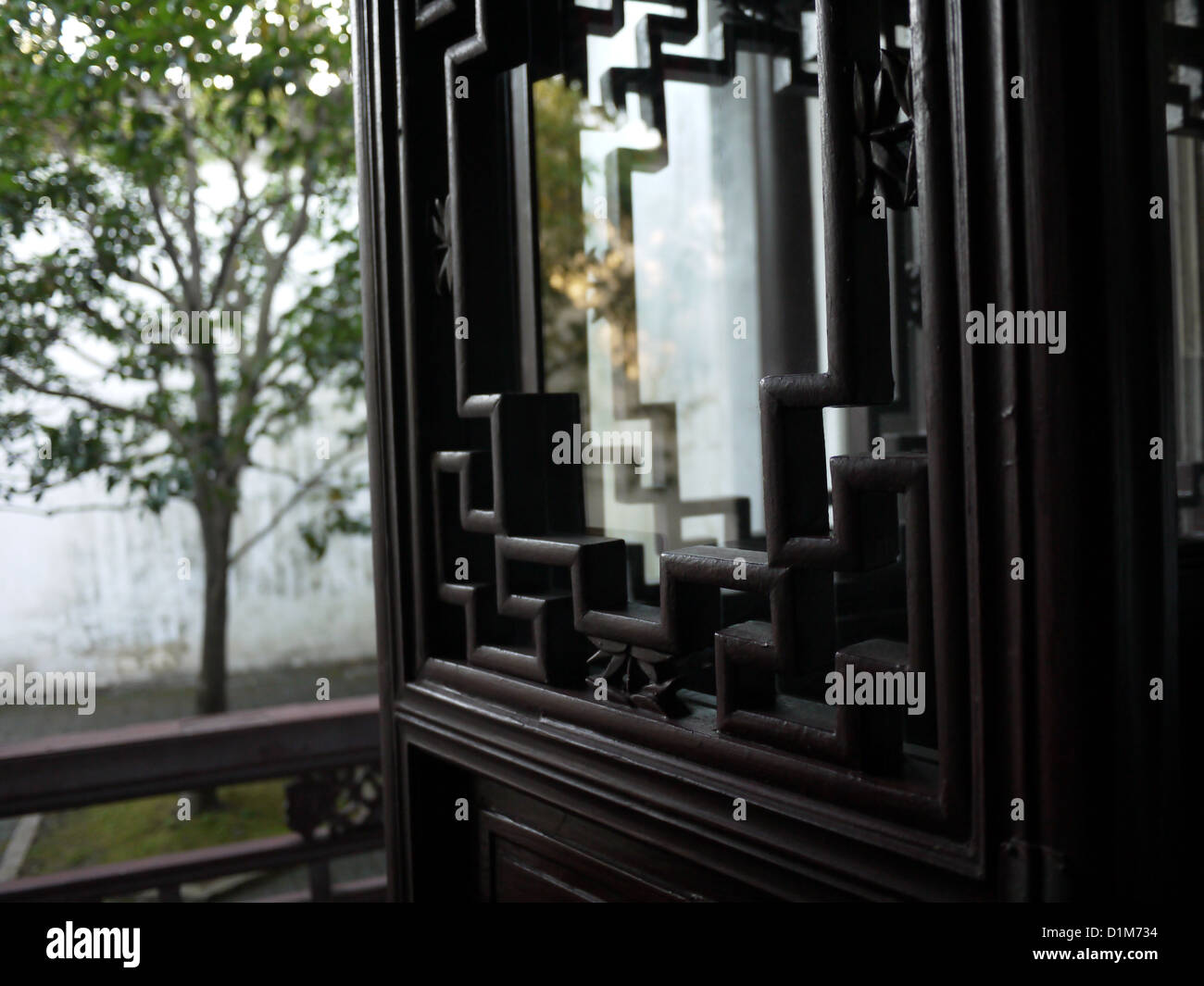 traditional old retro wooden window frame Stock Photo - Alamy