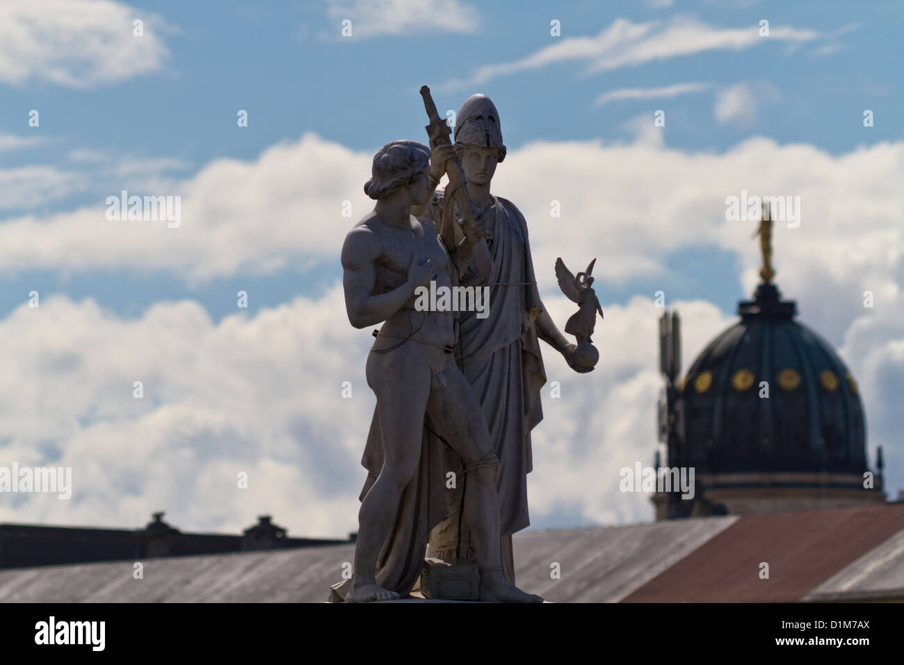 Statues on the Boulevard Unter den Linden in Berlin, Germany Stock ...