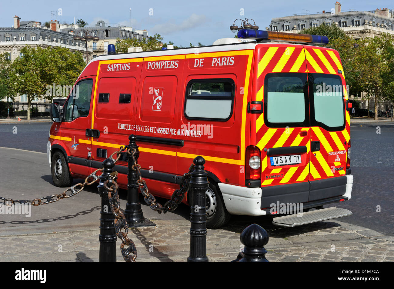 Fire Engine vehicle, Paris, France Stock Photo - Alamy