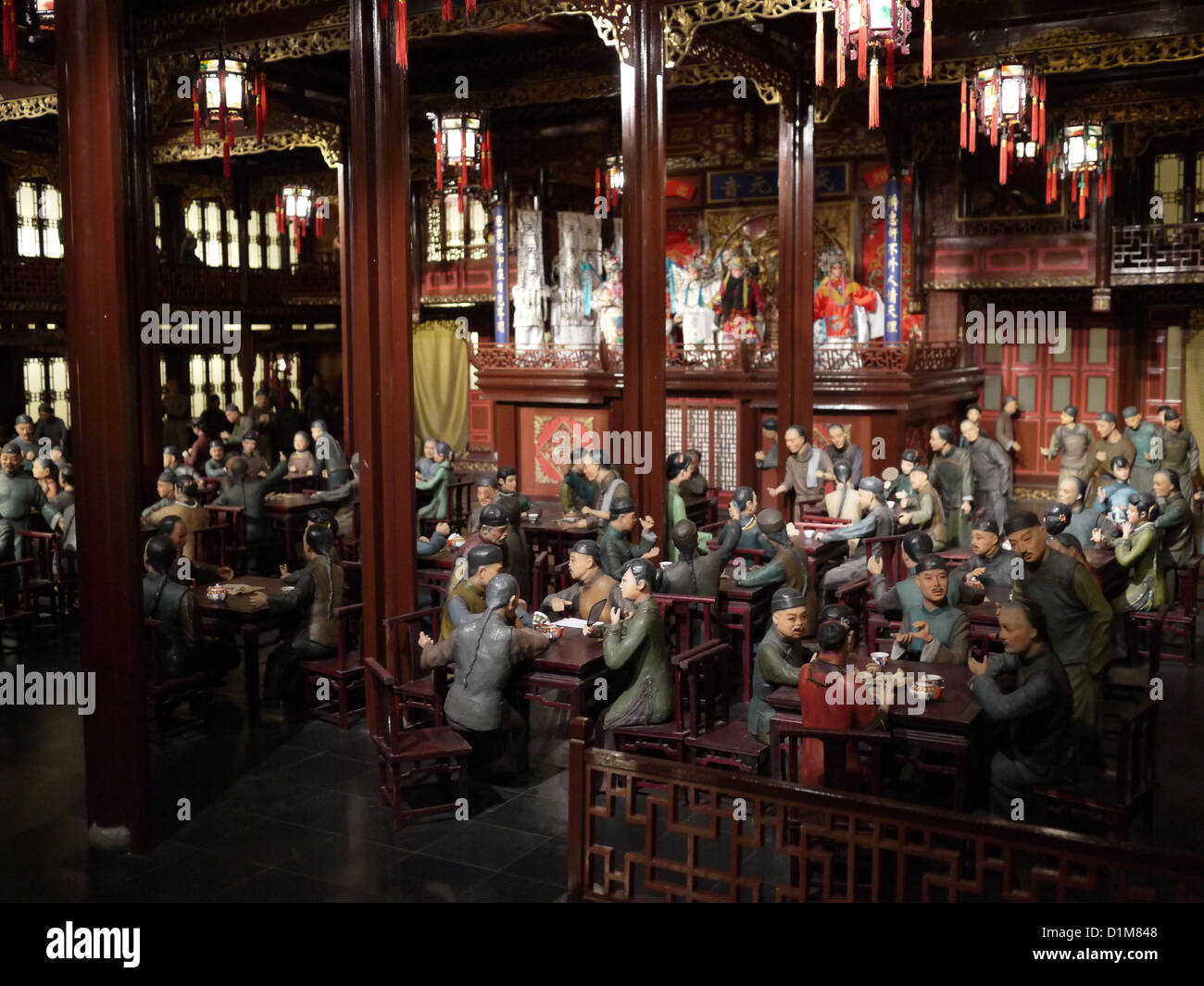 model traditional chinese restaurant ancient Stock Photo - Alamy