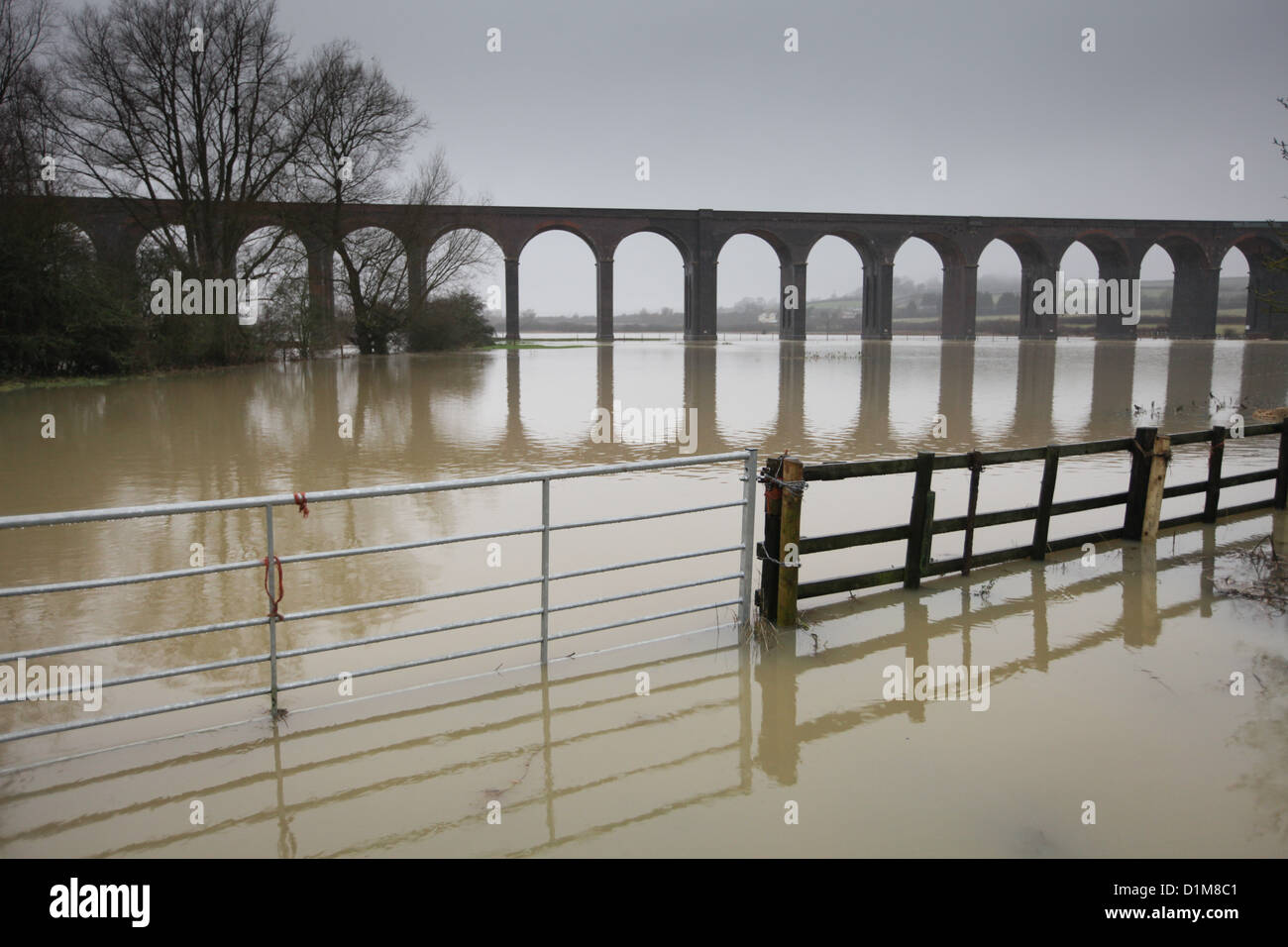 THE FLOODING AT HARRINGWORTH VIADUCT,NORTHANTS Stock Photo - Alamy