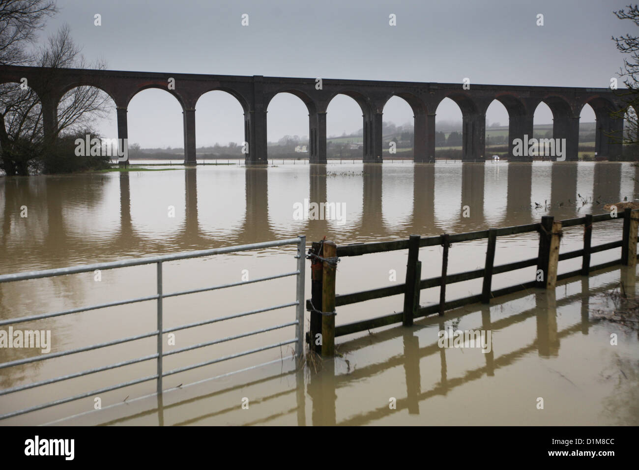 THE FLOODING AT HARRINGWORTH VIADUCT,NORTHANTS Stock Photo - Alamy