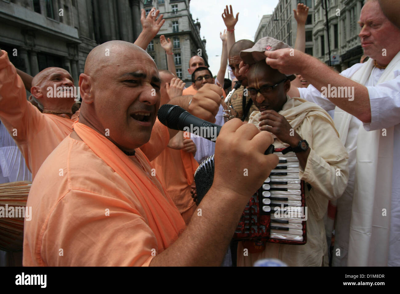 Hare Krishna devotees at Ratha Yatra Chariot Festival Stock Photo - Alamy
