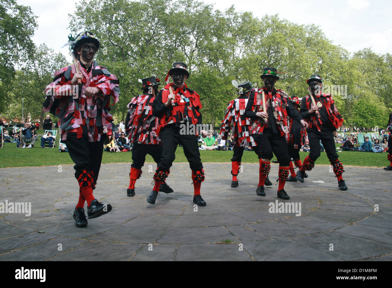 Morris Dancers in St. James's Park, London, UK Stock Photo - Alamy