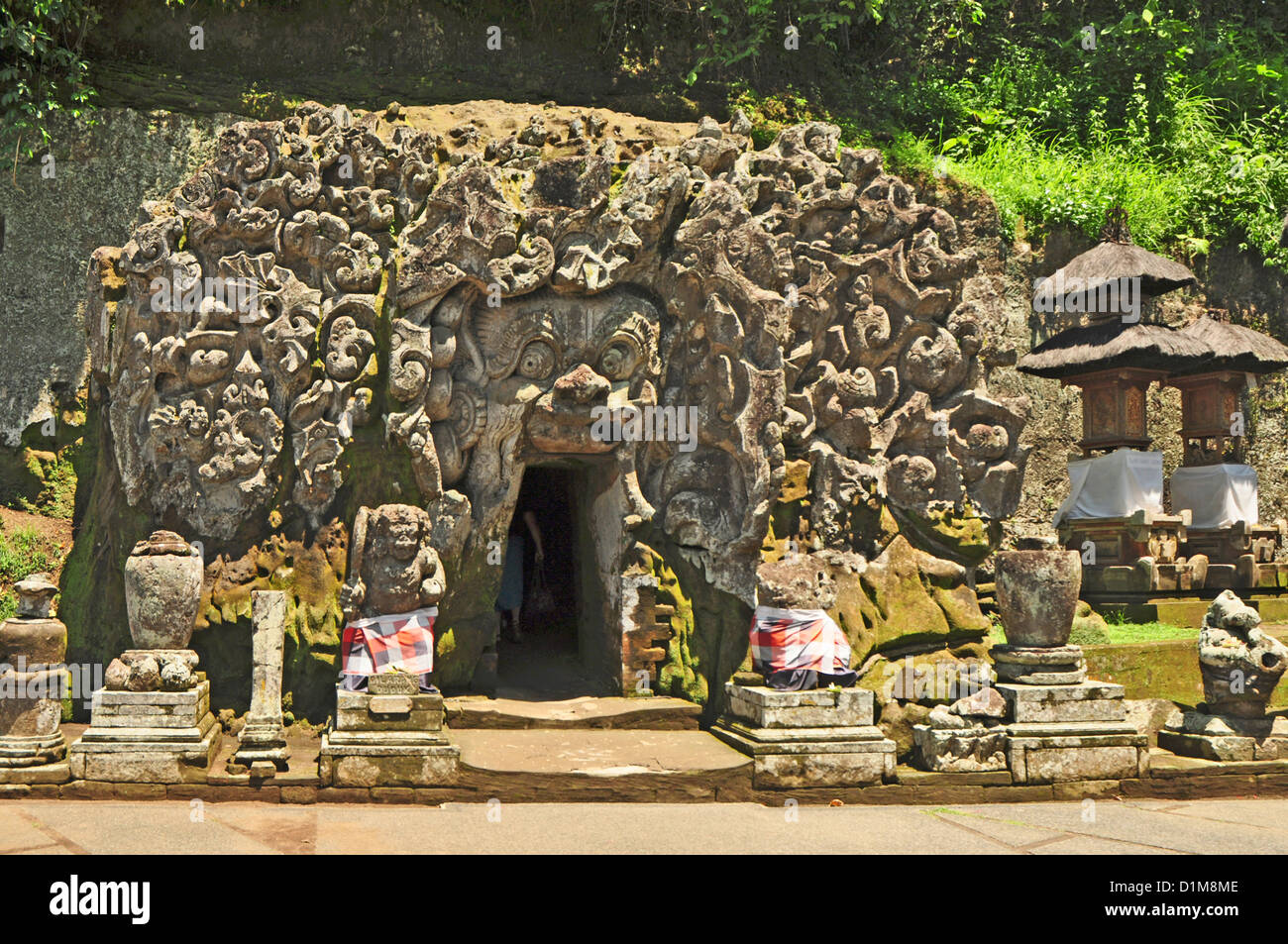 INDONESIA, Bali, Goa Gajah, Elephant Cave Temple (11th Century ...