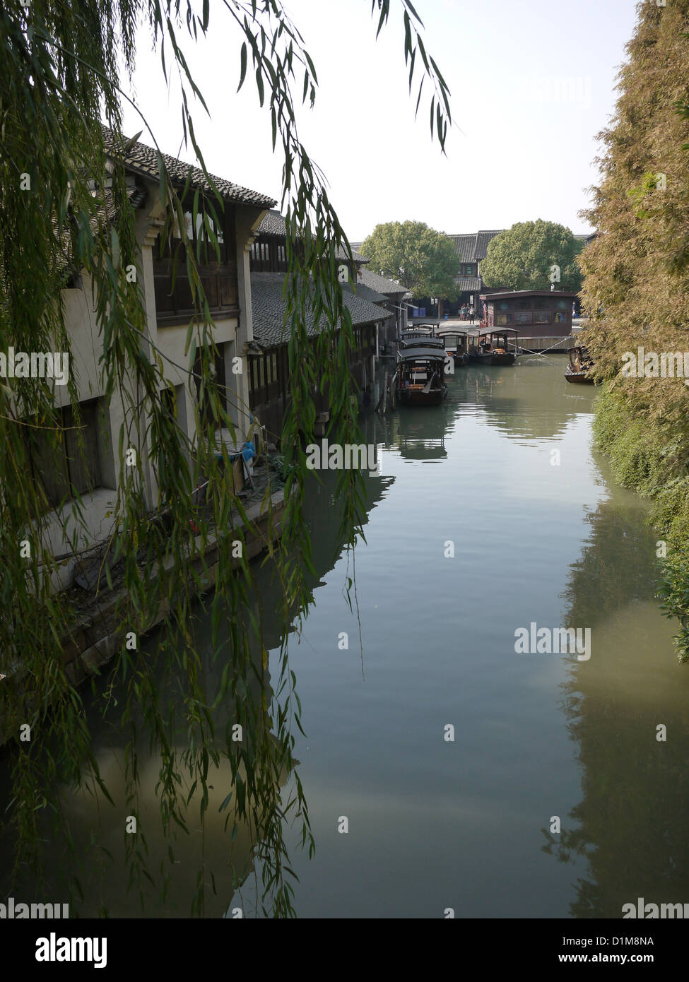wuzhen water town river canal nature beautiful Stock Photo - Alamy
