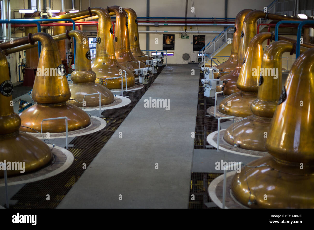 Glenfiddich Scottish malt whisky distillery, in Dufftown, Morayshire ...