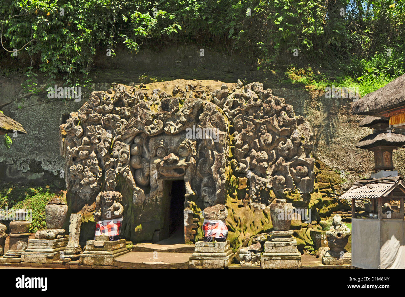 INDONESIA, Bali, Goa Gajah, Elephant Cave Temple (11th Century ...