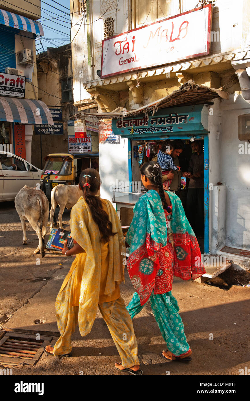 Two indian women walking High Resolution Stock Photography and Images ...