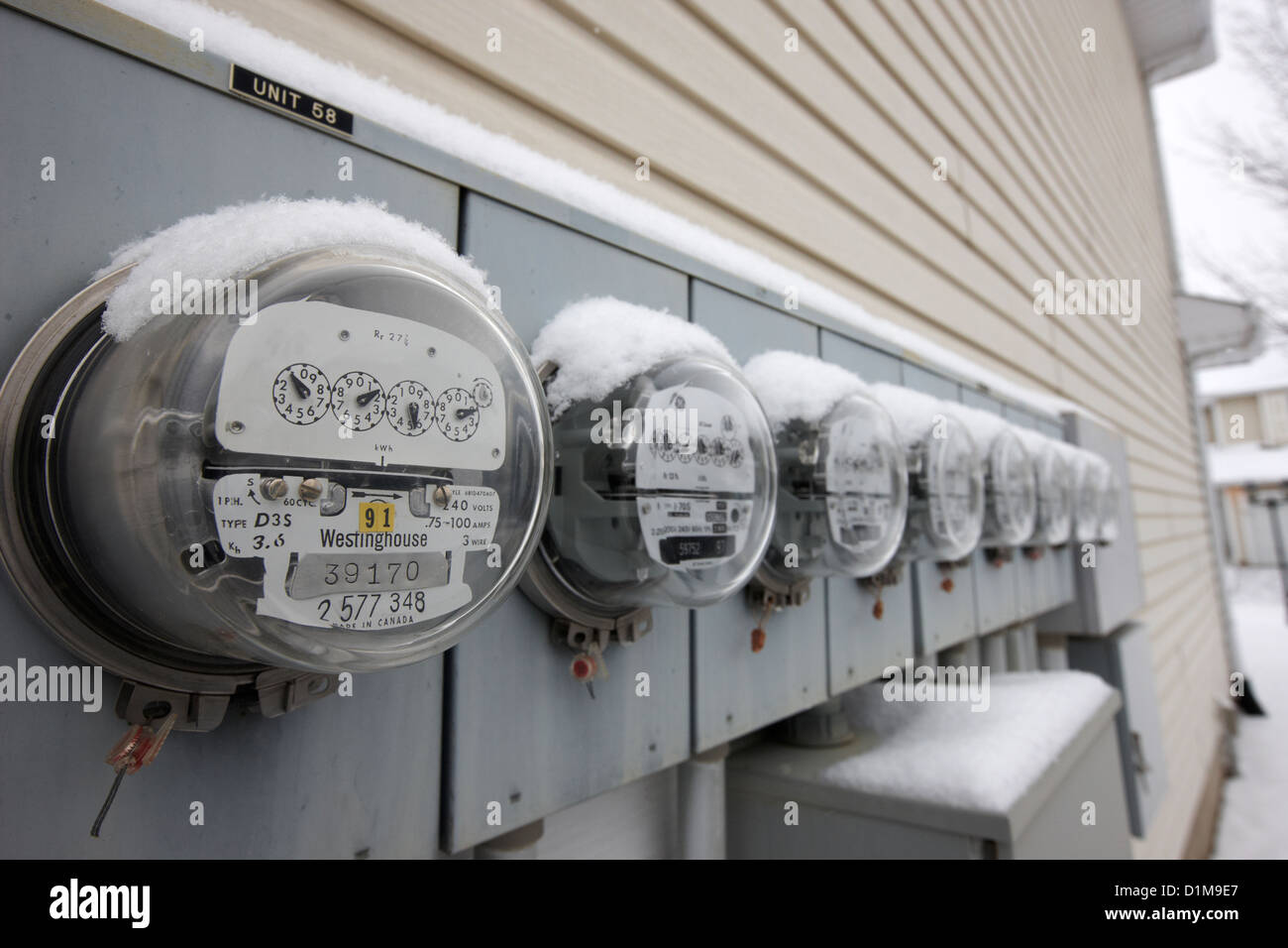 Electricity meters hi-res stock photography and images - Alamy