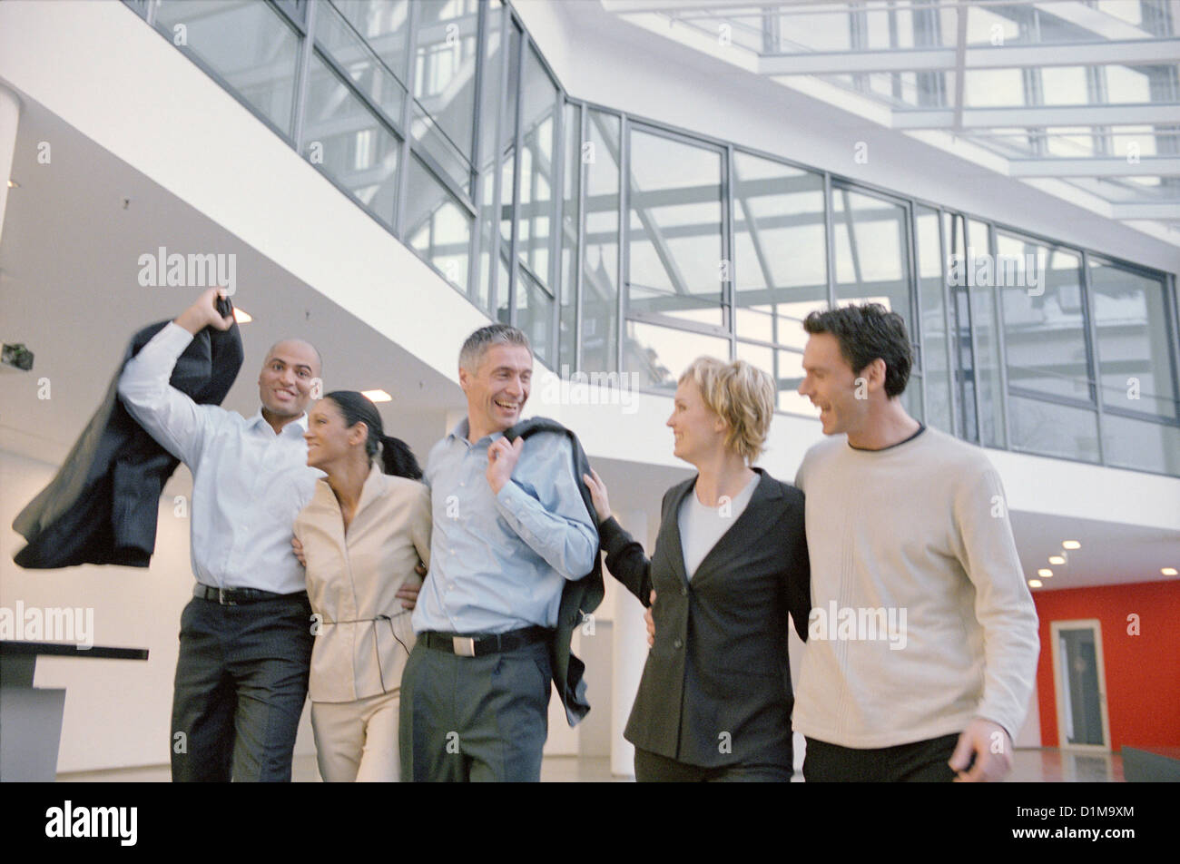 Portrait of smiling business people License free except ads and ...