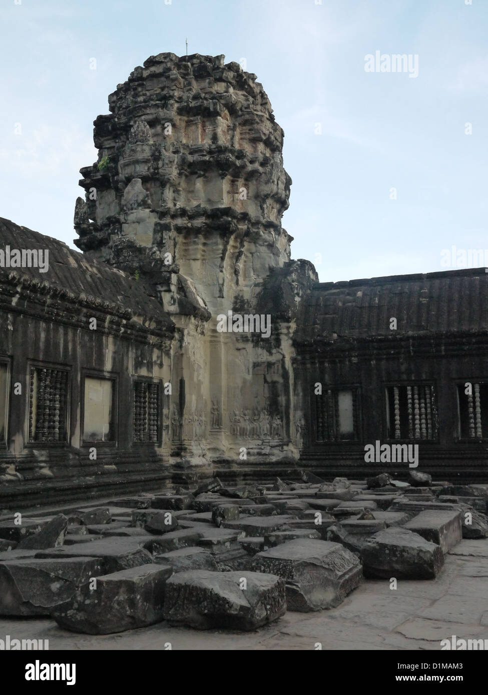 Angkor Wat tower Stock Photo - Alamy