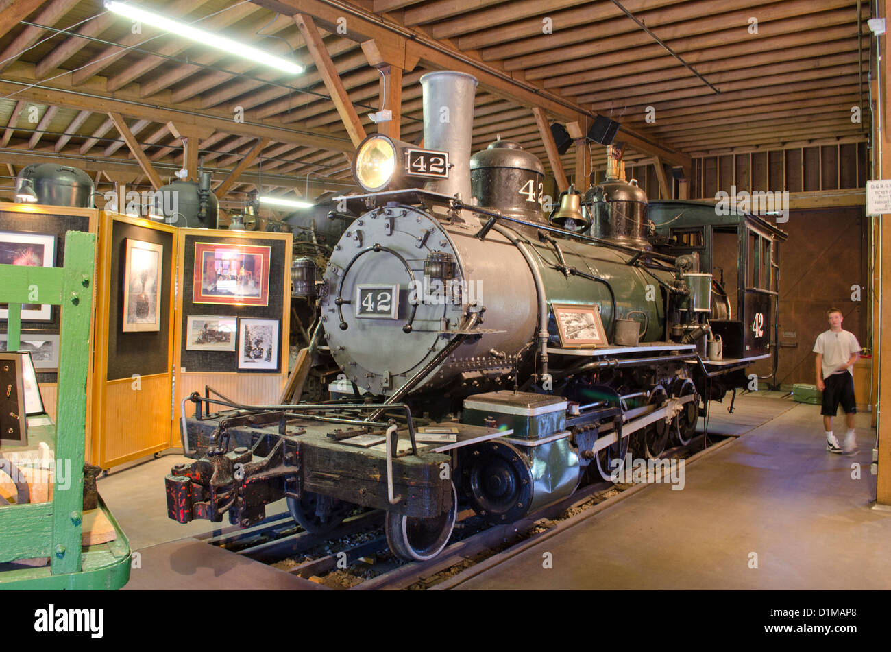 Historic Durango Colorado with its famous railroad museum and trains ...